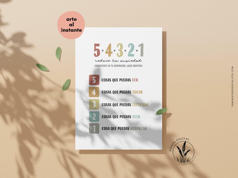 Grounding Technique Poster, Coping Skills Poster, Social Worker ...