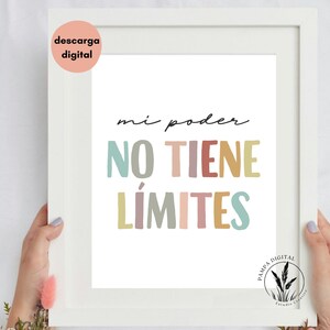 My Power Has No Limits Affirmations Poster Wall Art Printable Mental ...
