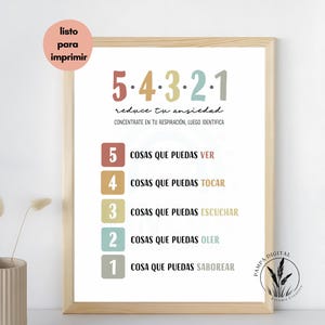 Grounding Technique Poster, Coping Skills Poster, Social Worker ...