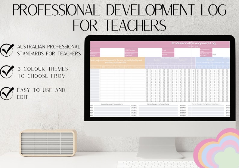 Professional Development Log/record Education Tracker for PD Google ...