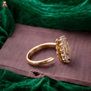 Sunflower-inspired Fidget Ring for Women Adjustable Spinning Flower ...