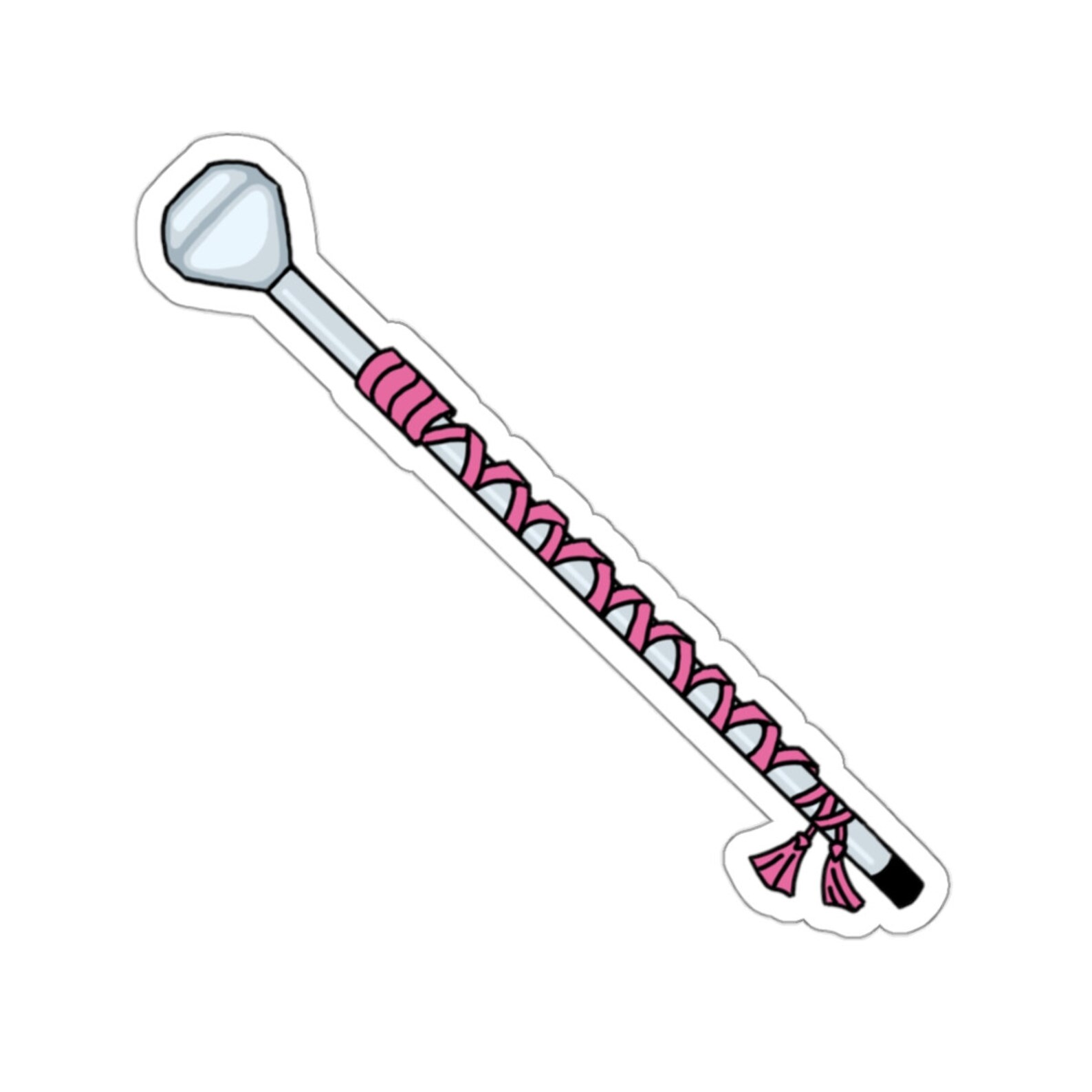 Pink Drum Major Baton Mace Sticker for Marching Band Drum Major ...