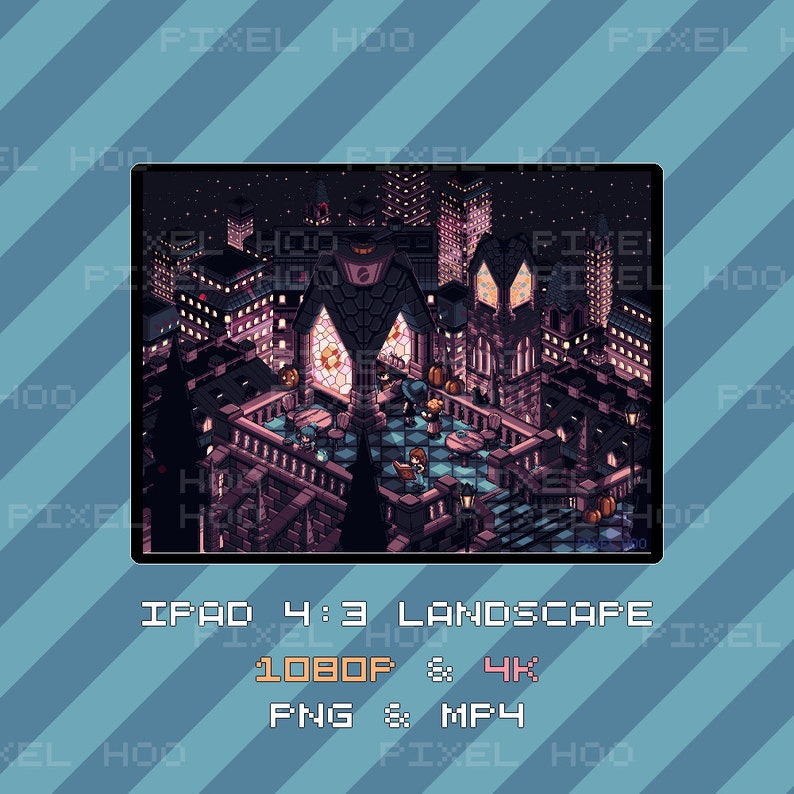 Animated Pixel Art Gothic Café Wallpaper | 4K & 1080p for Desktop ...