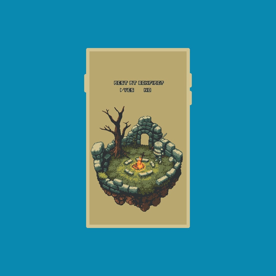 Dark Souls Firelink Shrine, Onion Knight Animated Digital Wallpaper - Etsy