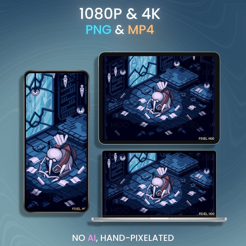 Hollow Knight Cornifer Pixel Art Wallpaper – Animated City of Tears ...