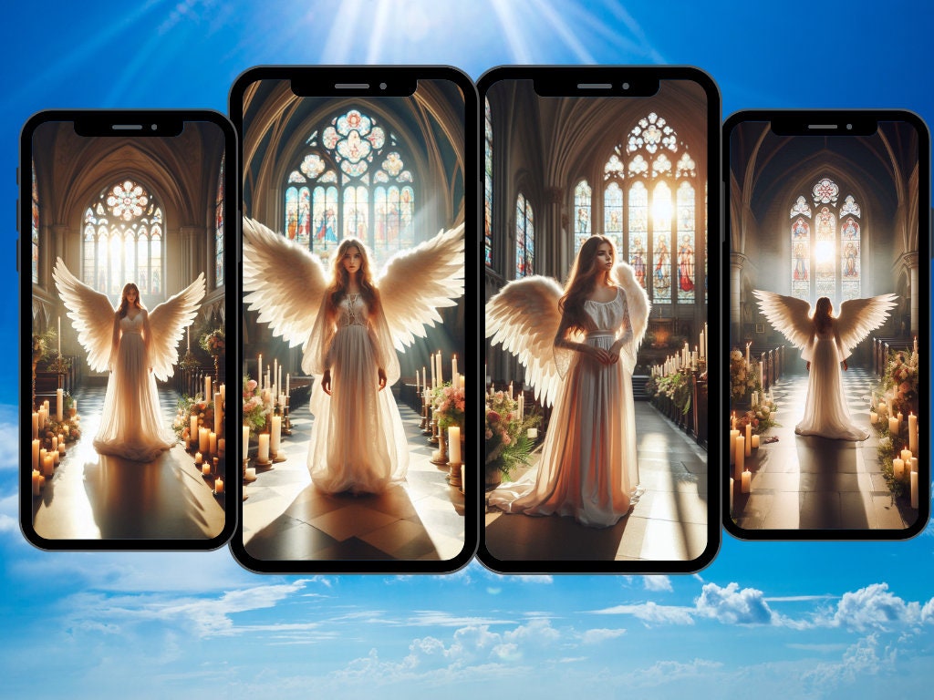 Angel Archangels Background Wallpaper, Spiritual Angels Fantasy Artwork ...