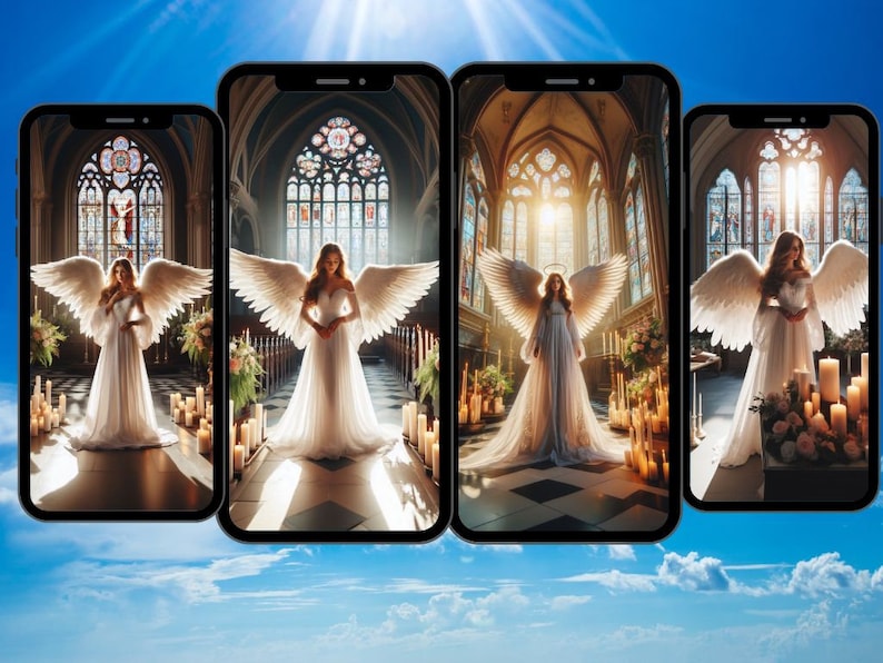 Angel Archangels Background Wallpaper, Spiritual Angels Fantasy Artwork ...