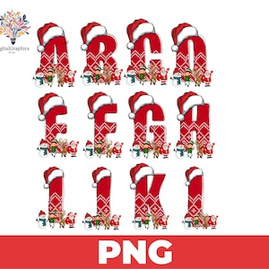 Christmas Letter Santa Sack Doodle Letters, Christmas Santa Hats Kids ...