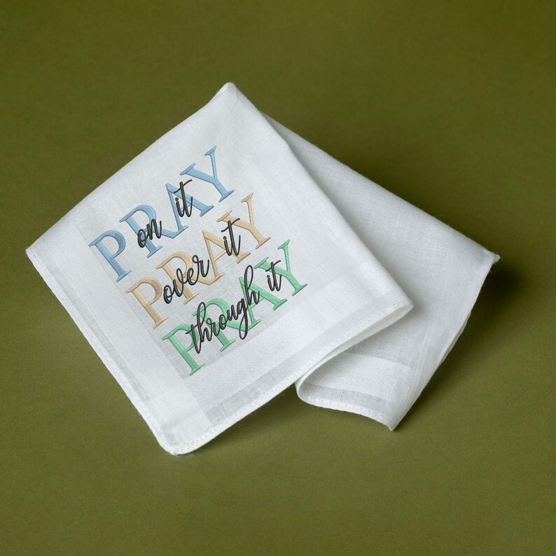 Pray Machine Embroidery, Christian Prayer Stitch File, Religious Bible ...