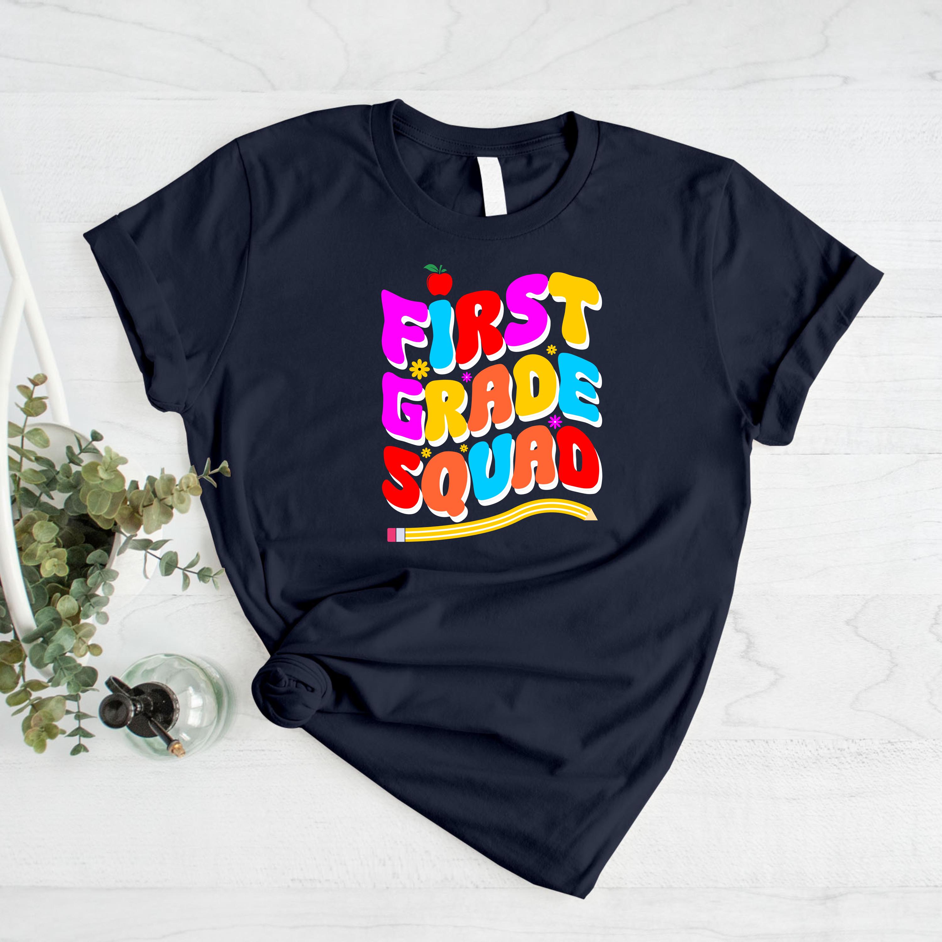 Back to School First Grade Squad SVG, Png Cut File, Commercial Use SVG ...