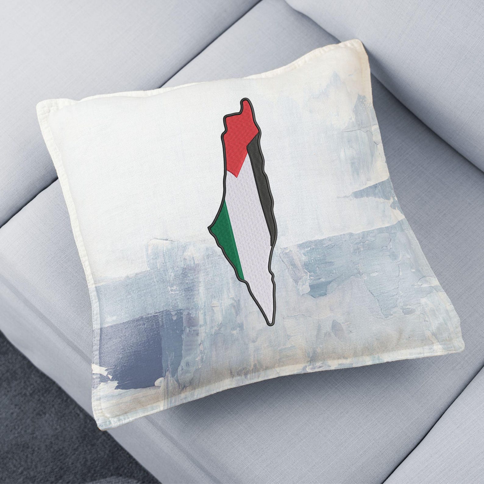 Palestine Flag Design Map, Palestine Map Embroidery, Machine Embroidery ...