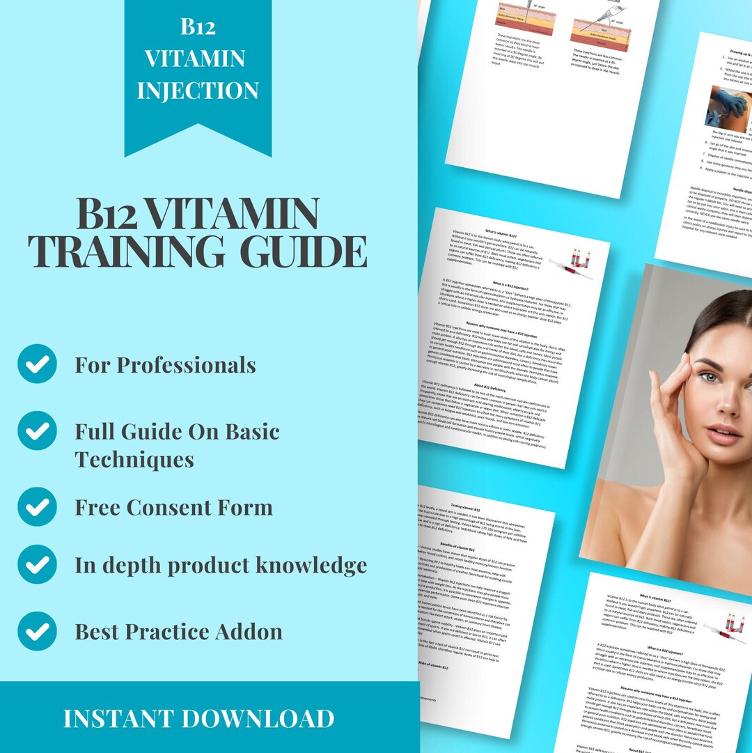 B12 Vitamin Injection Training Ebook for Professionals: Comprehensive ...