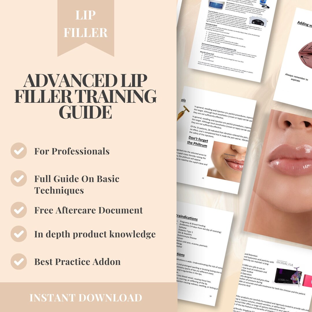 Comprehensive Lip Masterclass Manual for Advanced Lip Filler Techniques ...