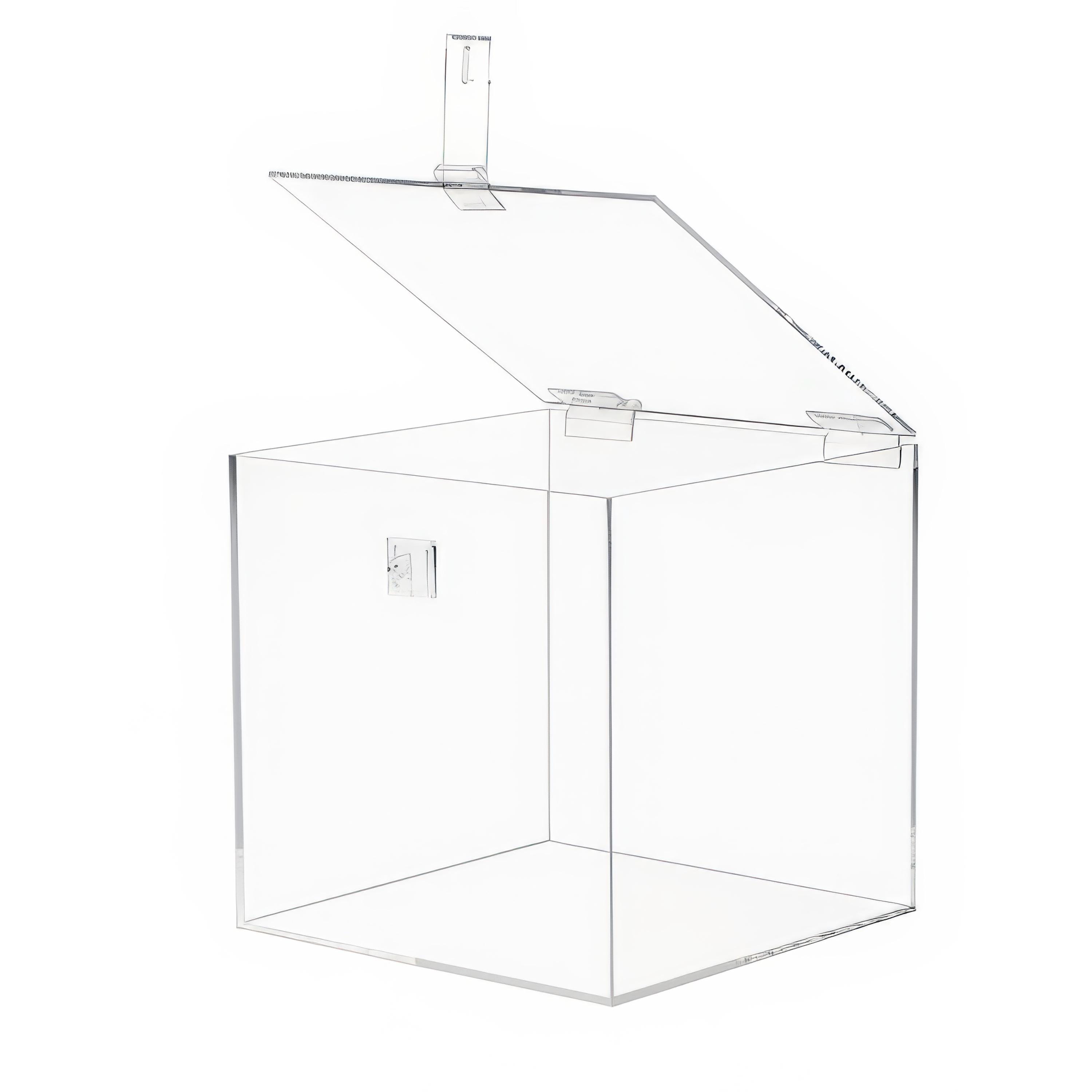 Custom-sized Clear Acrylic Box With Hinged Lid and Hasp Lock - Etsy