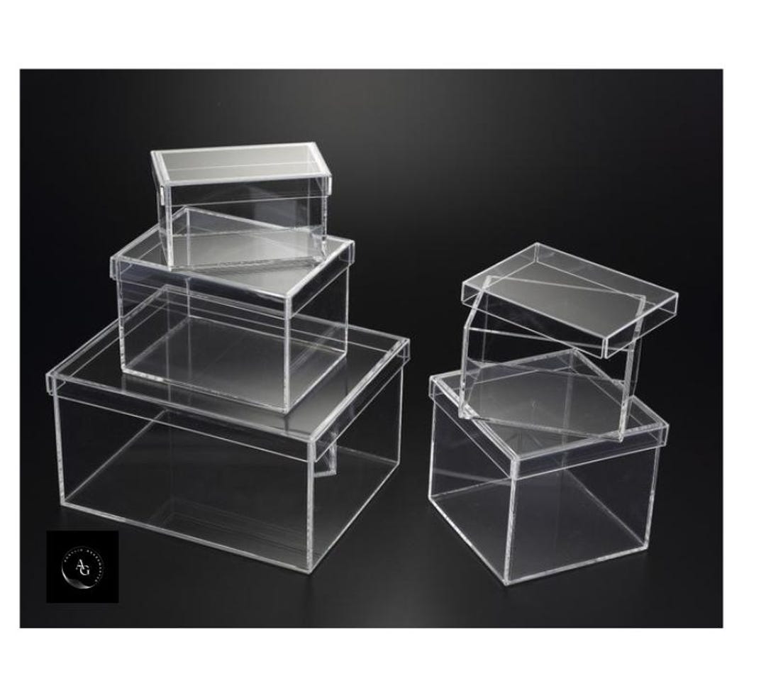 Clear Acrylic Box With Optional Lid: Display & Storage - Etsy