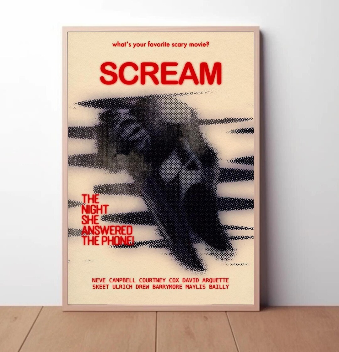 Scream Poster Print | Scream Movie Poster | Scream Print | Scream Flim ...