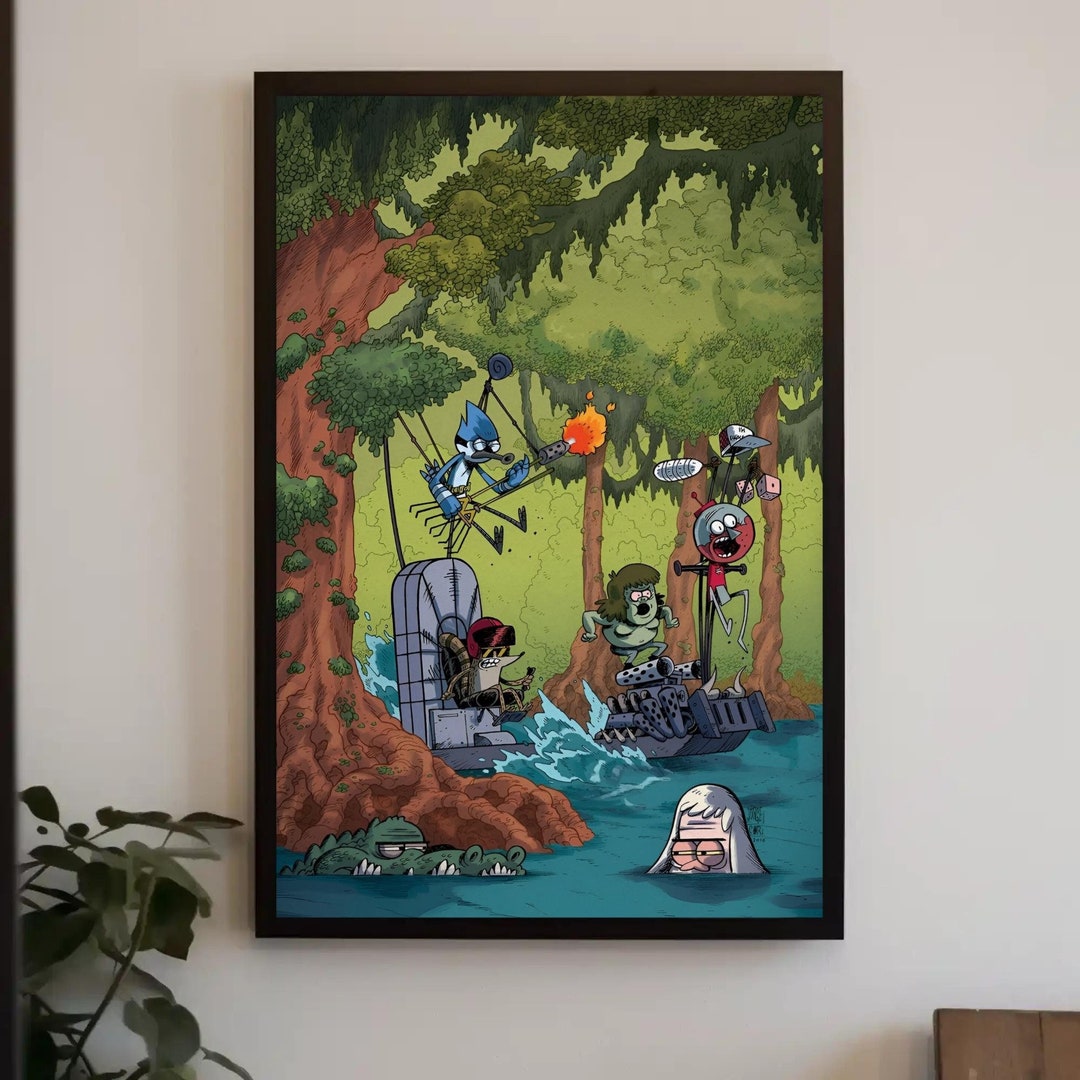 Regular Show Poster TV Show Poster 2010s Cartoon Poster Mordecai ...