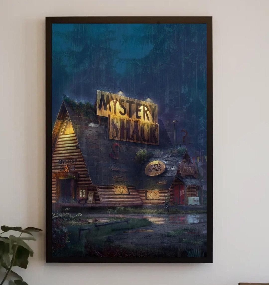 Gravity Falls Mystery Shack Poster | Gravity Falls Wall Art | Gravity ...