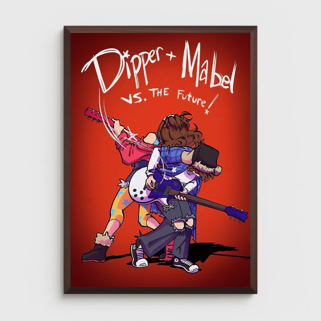 Dipper & Mabel Poster | Gravity Falls Poster | Gravity Falls Wall Art ...