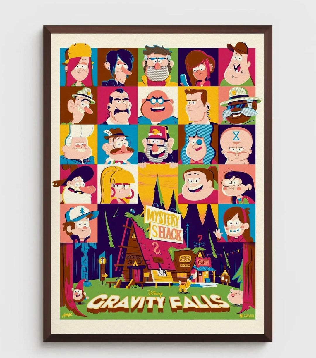 Gravity Falls Poster | Gravity Falls Art | Gravity Falls Wall Art | TV Show Poster | Gravity ...