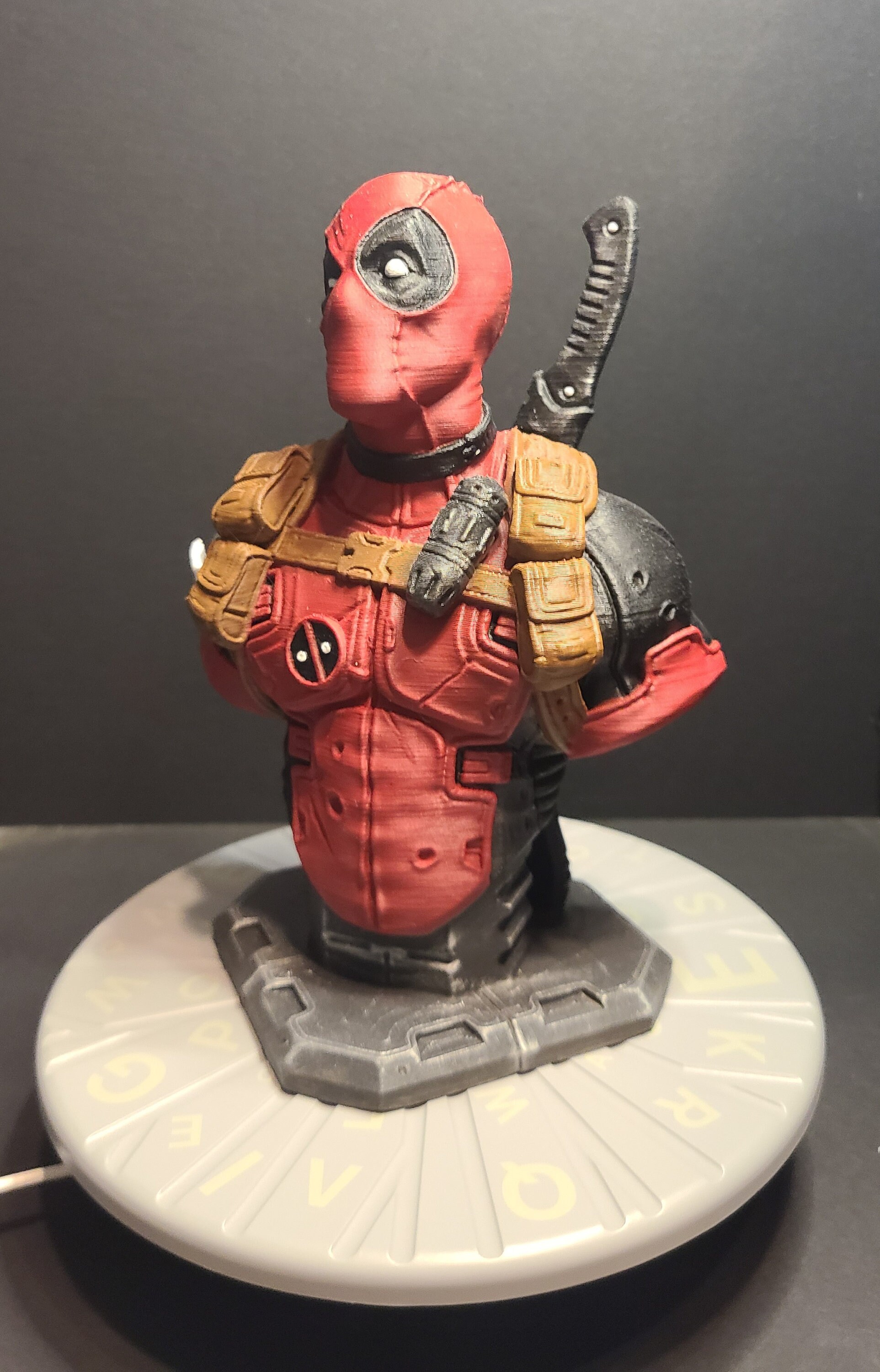 Deadpool Bust - Hand Painted - 3d Printed - Etsy