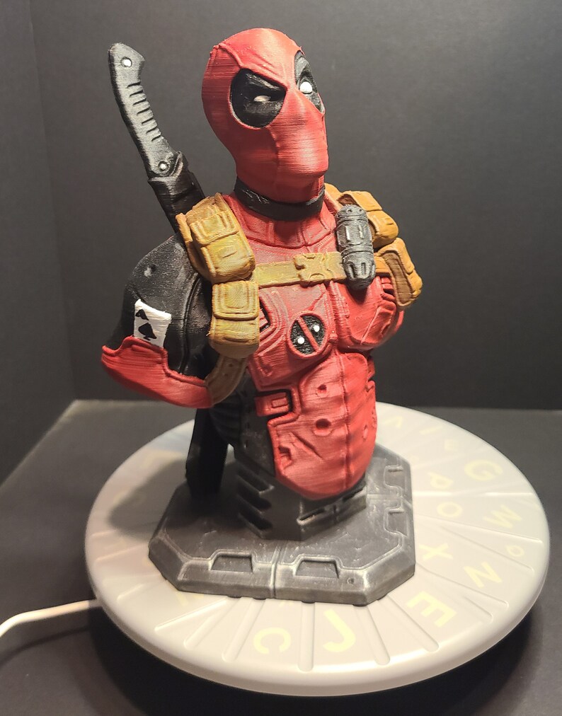 Deadpool Bust - Hand Painted - 3d Printed - Etsy