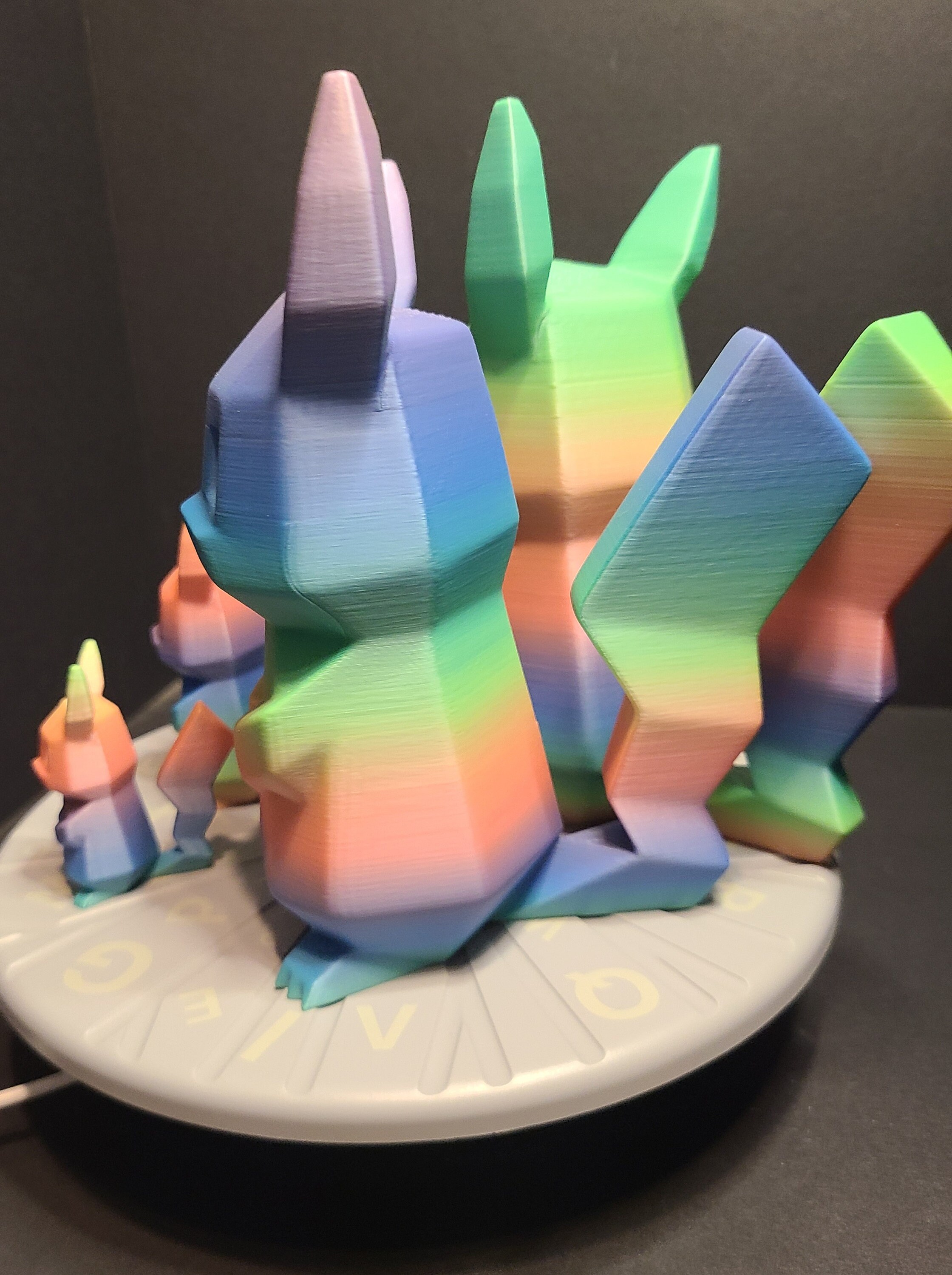 Low Poly Pikachu Hand Painted 3d Printed - Etsy