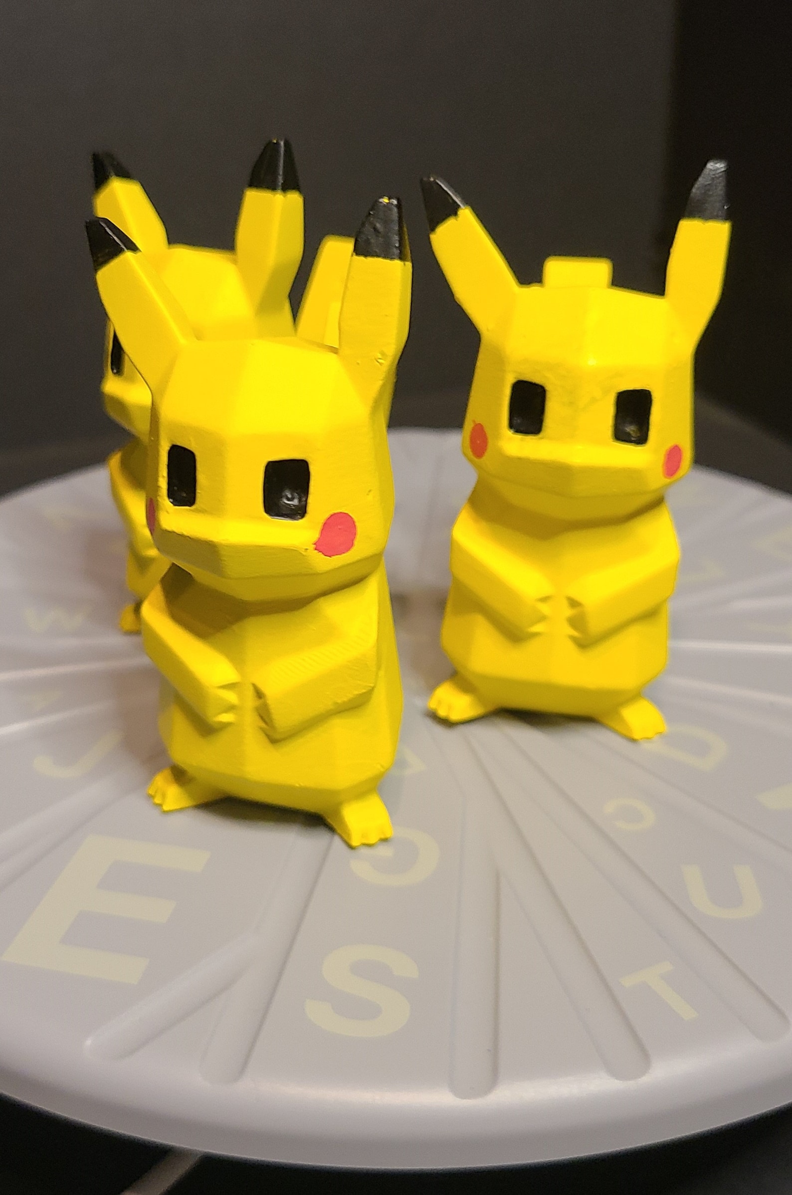 Low Poly Pikachu Hand Painted 3d Printed - Etsy