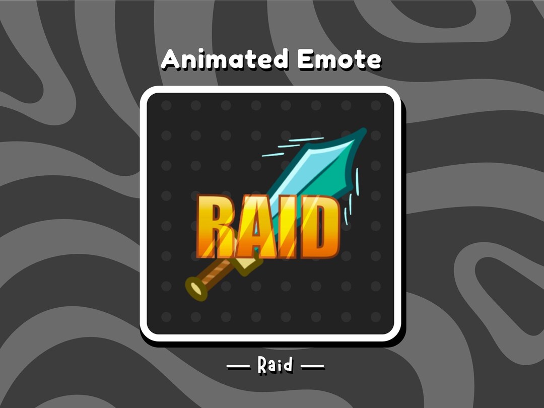 Animated Raid Text Emote Animated Twitch Emote Animated Discord Emote ...