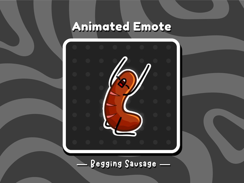 Animated Begging Sausage Emote Funny Begging Sausage Emote Animated ...