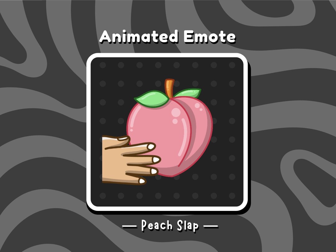 Animated Peach Emote Funny Twitch Emote Discord NSFW Gif Animated Butt ...
