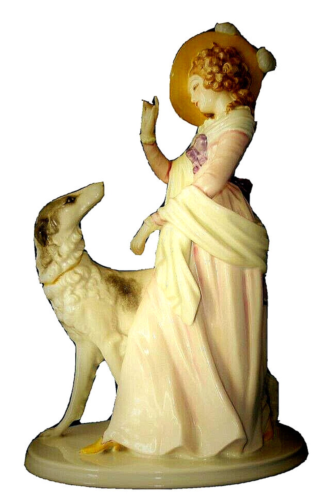 Vintage Lady & Greyhound Porcelain Figure Original Rosenthal Art ...