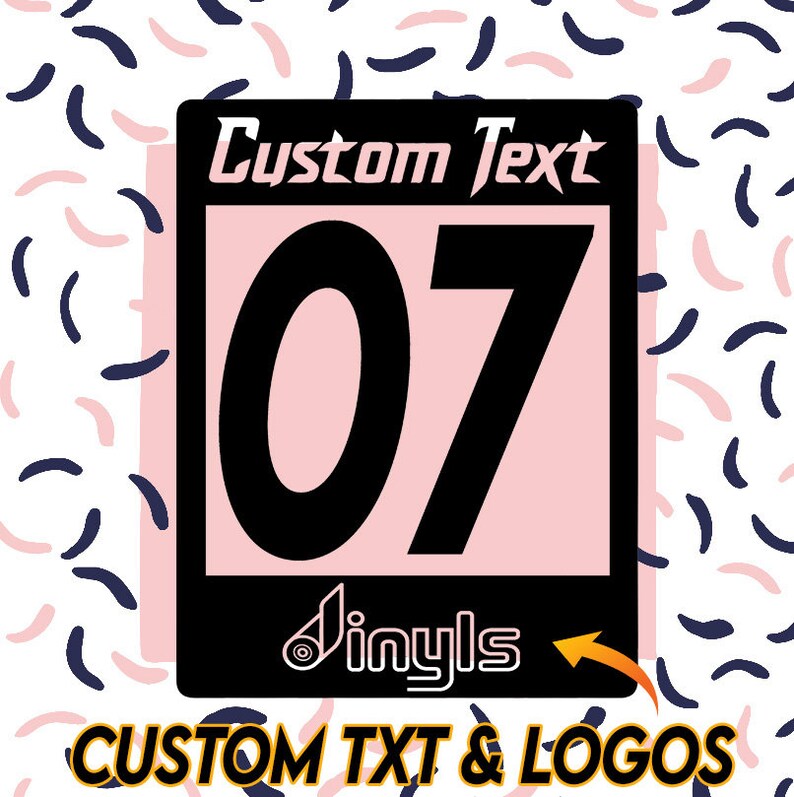 Custom Number Rally Racing Decal Auto Car Race Sport Sticker | JDM ...
