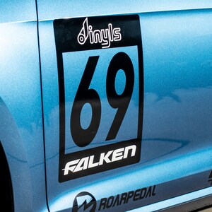 Custom Number Rally Racing Decal Auto Car Race Sport Sticker | JDM ...