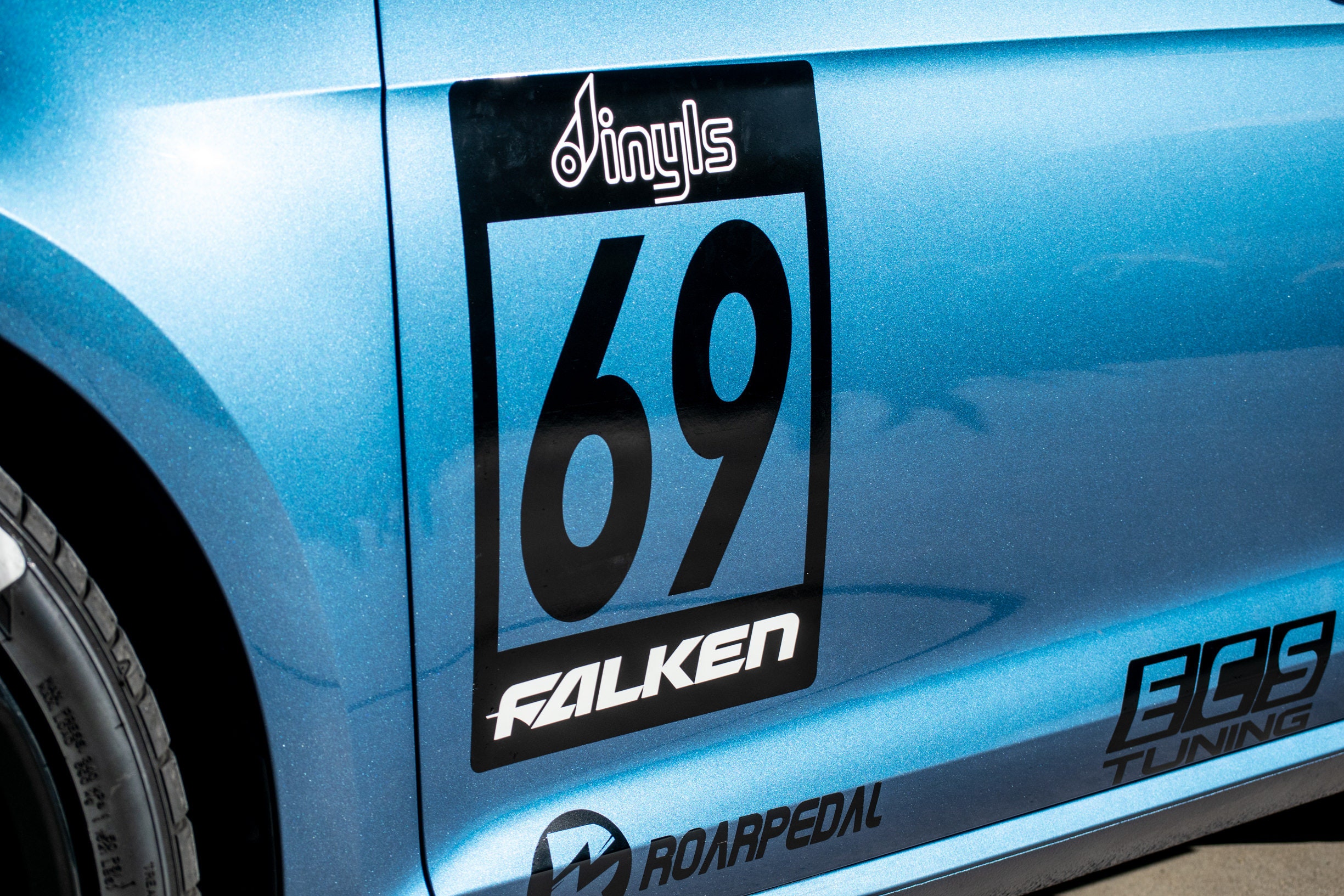Custom Number Rally Racing Decal Auto Car Race Sport Sticker | JDM ...
