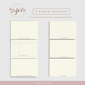 Printable Flash Cards Template, Editable PDF, Editable Flashcards ...