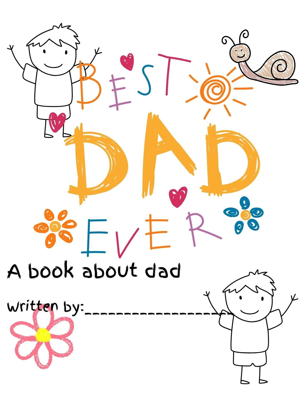 Father's Day Gift, Father's Day Printable, Father's Day Booklet, All ...