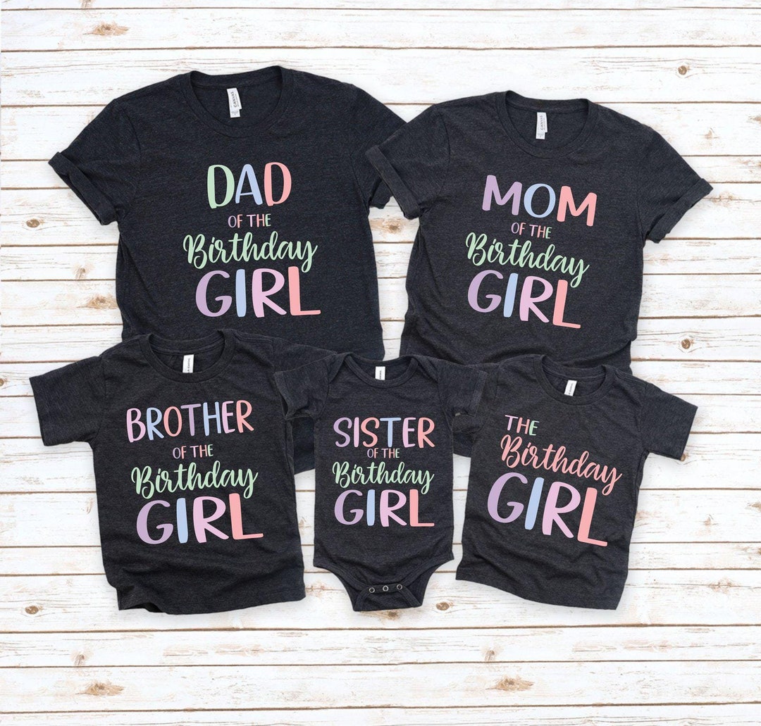 Family Matching Birthday Shirt, Girl Birthday Party Shirt, Family ...
