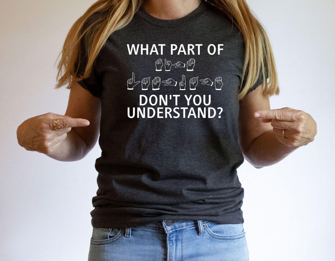 American Sign Shirt, Funny Sign Language Shirt, Sign Language Gift, ASL ...