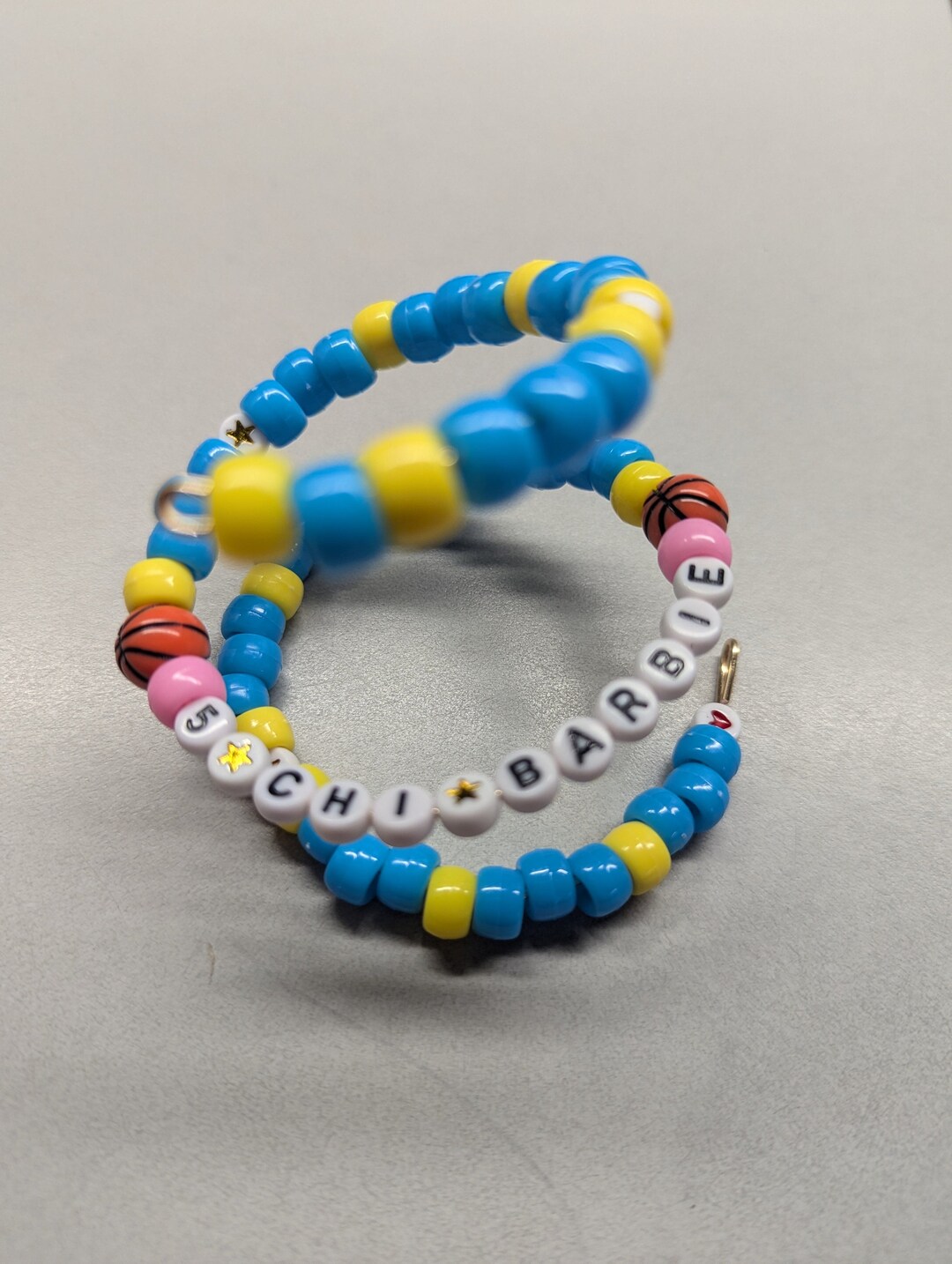 Chicago Sky WNBA Angel Reese Chi Barbie #5 Spangle™ Bangle Bracelet - Etsy