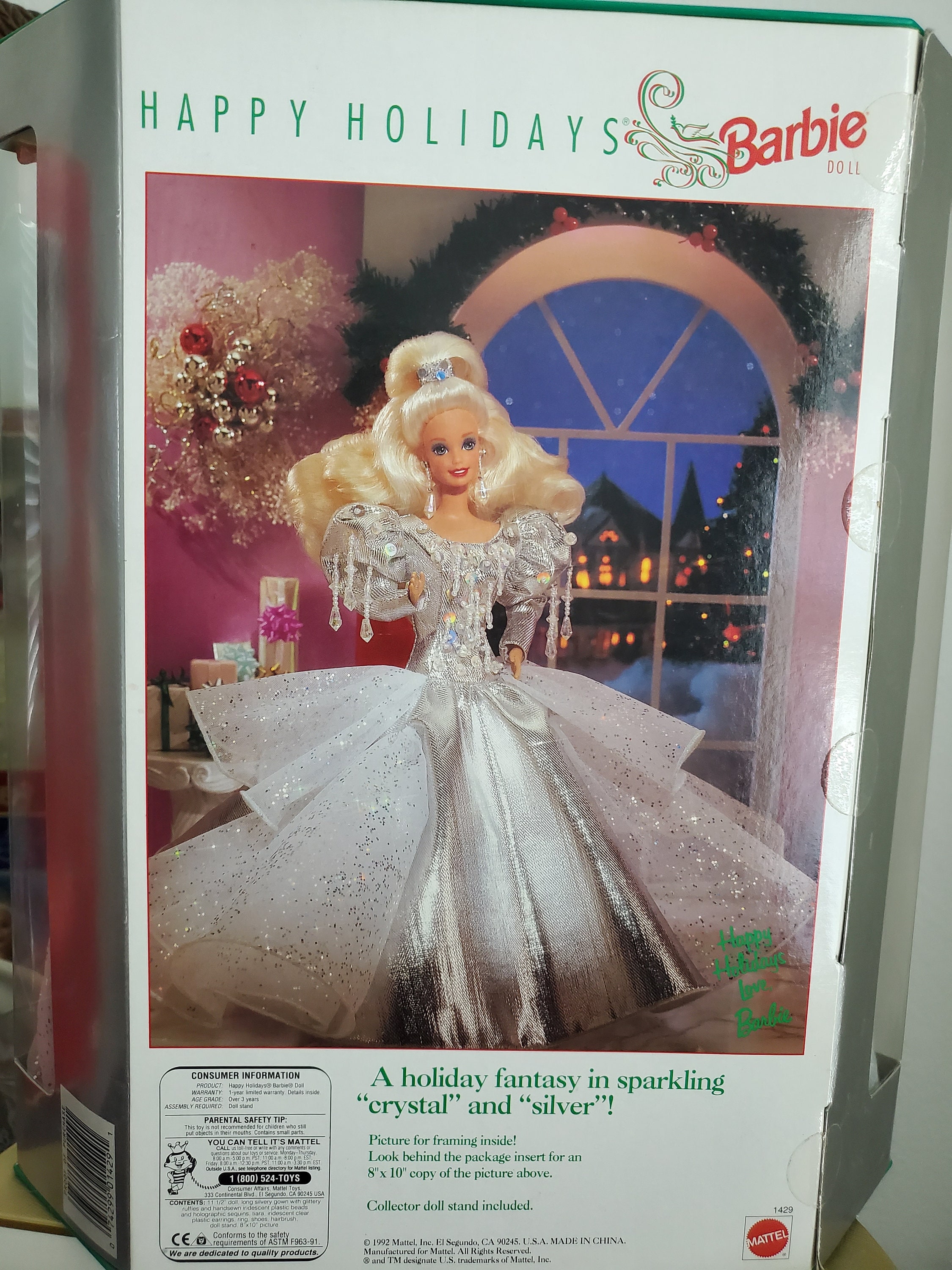 1992 Happy Holiday Barbie Collectible - Etsy