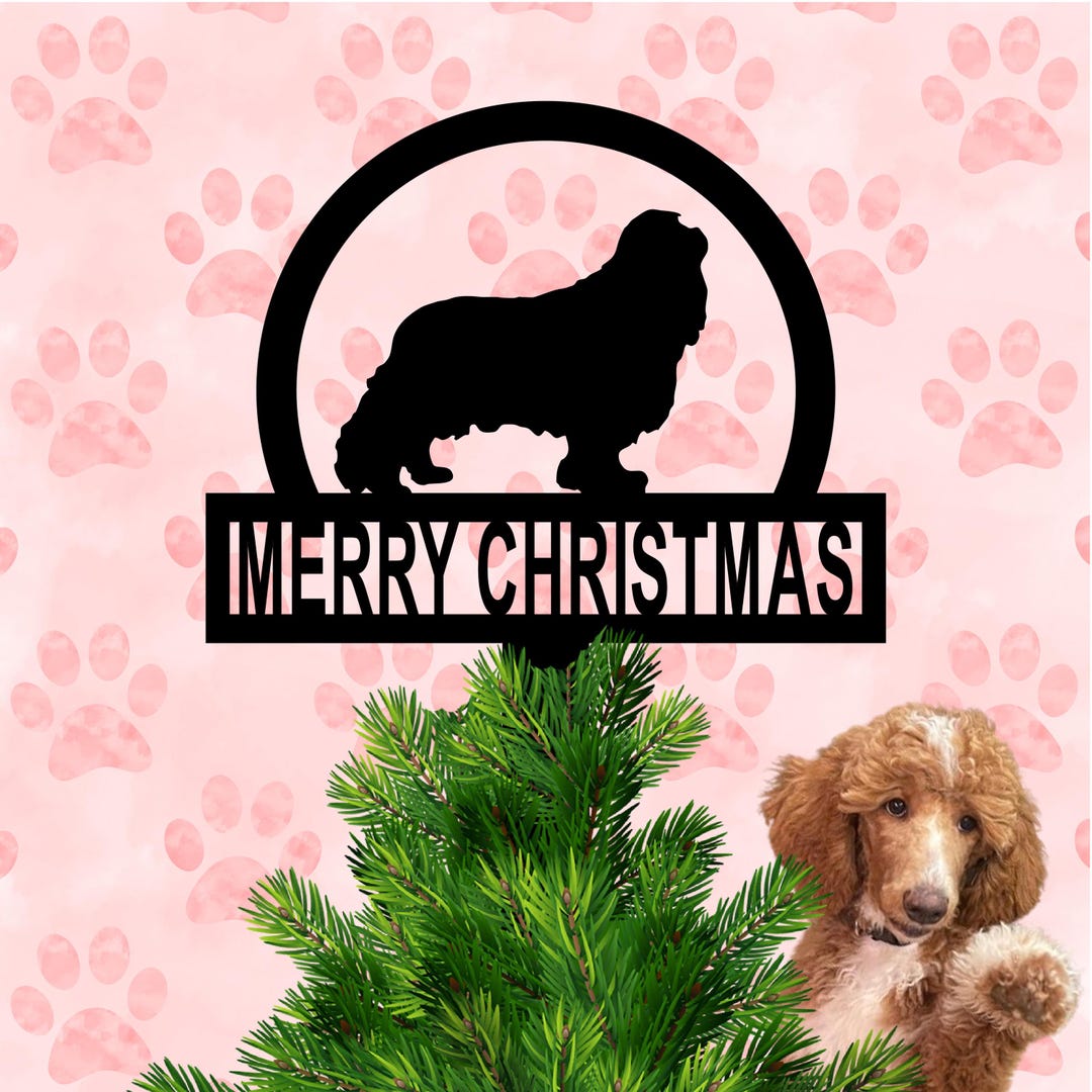 Cavalier King Charles Spaniel Dog Tree Topper for Christmas Tree ...
