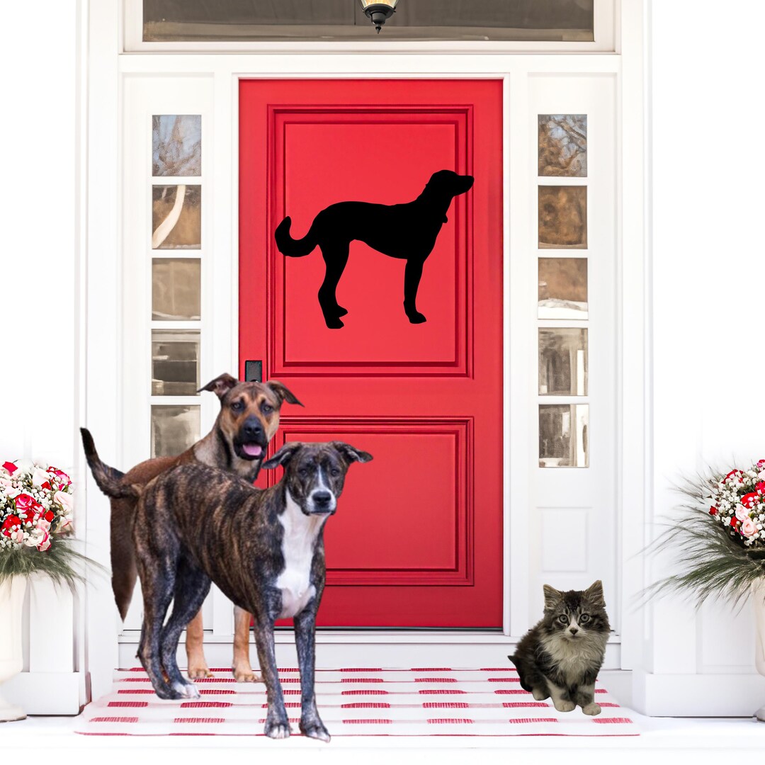 Catahoula Cur Dog Silhouette Sign Personalized Dog Dad Gift for Him ...