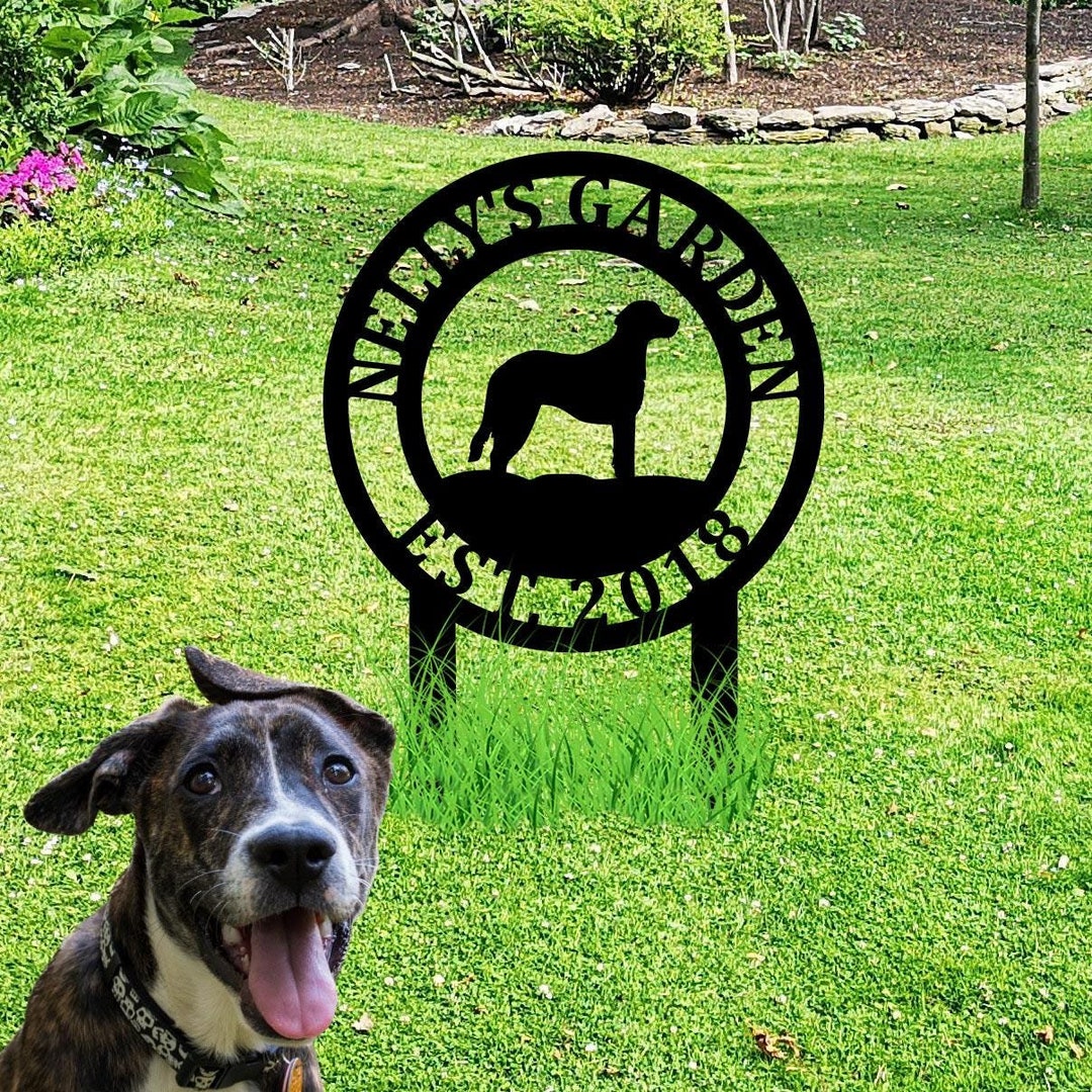 Goldador Yard Stake Custom Dog Yard Sign, Pet Garden Stake Memorial ...