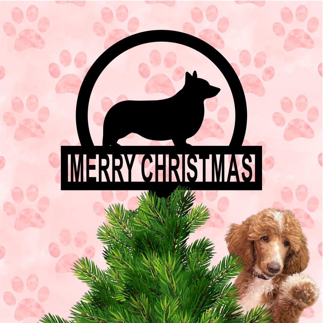Corgi Dog Tree Topper for Christmas Tree Personalized, Pet Memorial ...
