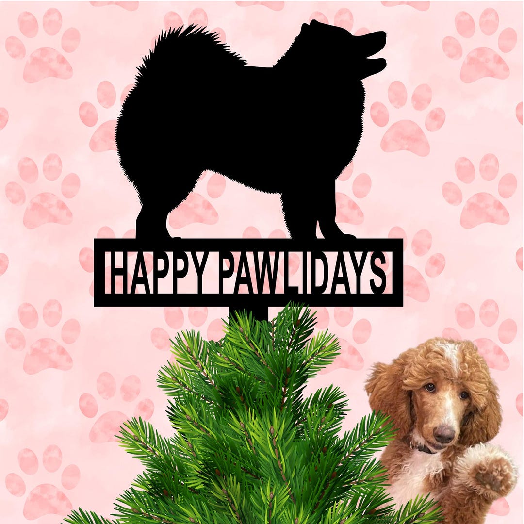 Samoyed Dog Tree Topper for Christmas Tree Personalized, Pet Memorial ...