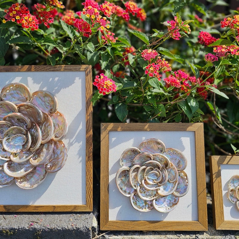 Shell Art People Framed - Etsy