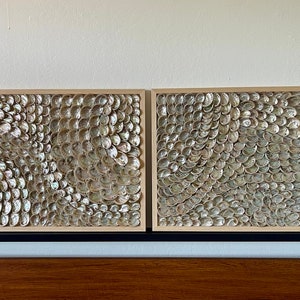 Red Abalone Art, Shell Wall Art, 3D Shell Art, Coastal Shell Art ...