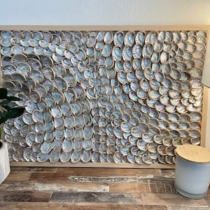 Red Abalone Art, Shell Wall Art, 3D Shell Art, Coastal Shell Art ...