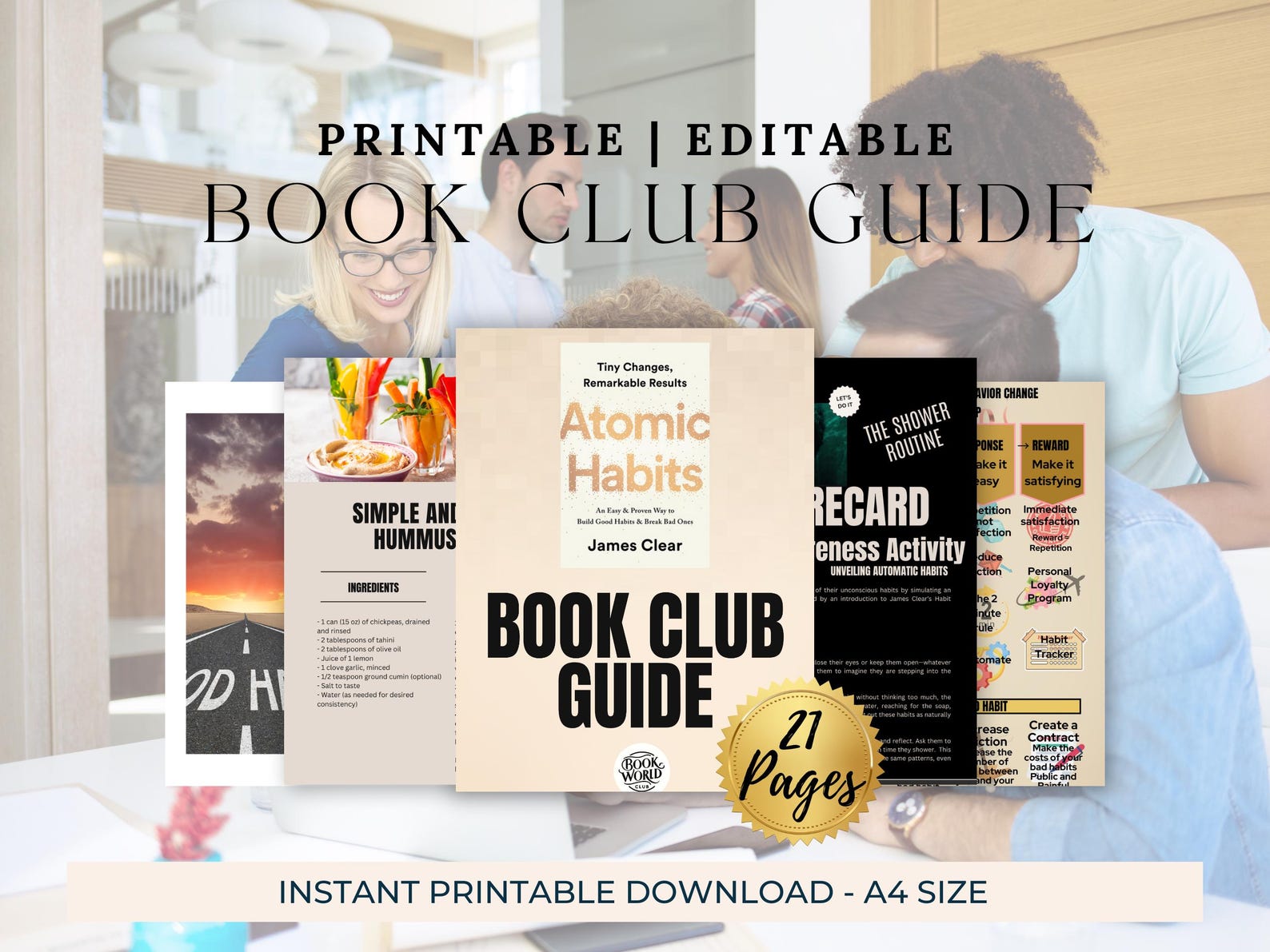 Atomic Habits Book Club Kit & Guide - Complete Discussion Prompts and ...